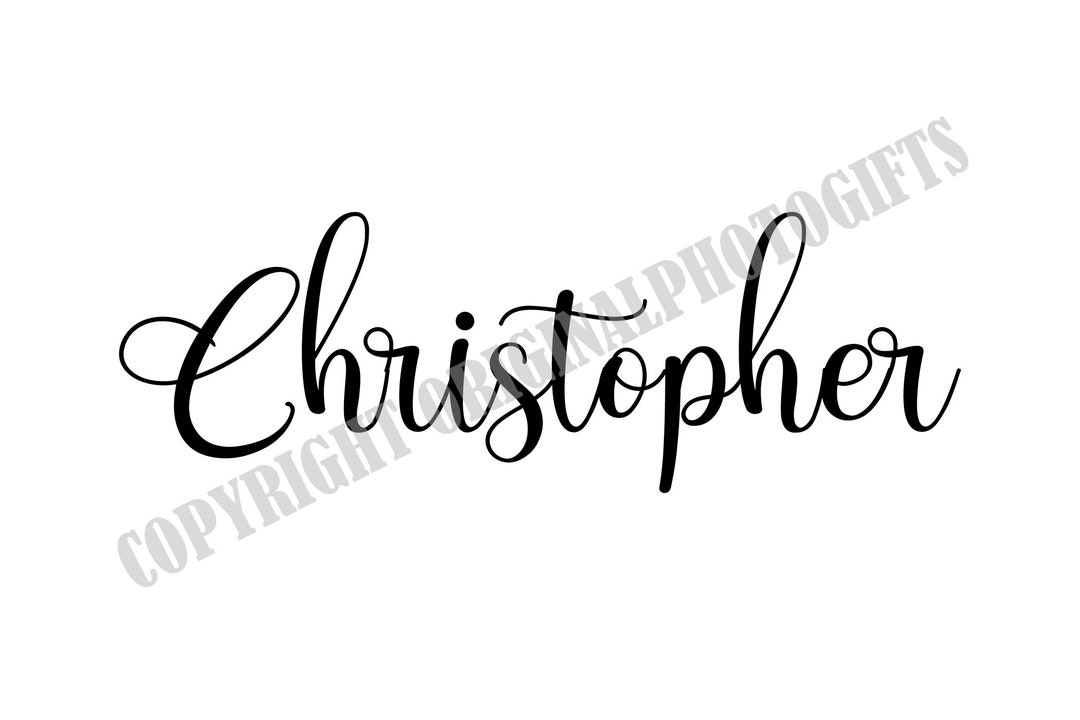 Christopher svg Nombres svg Hermosos nombres de bebés - Etsy México