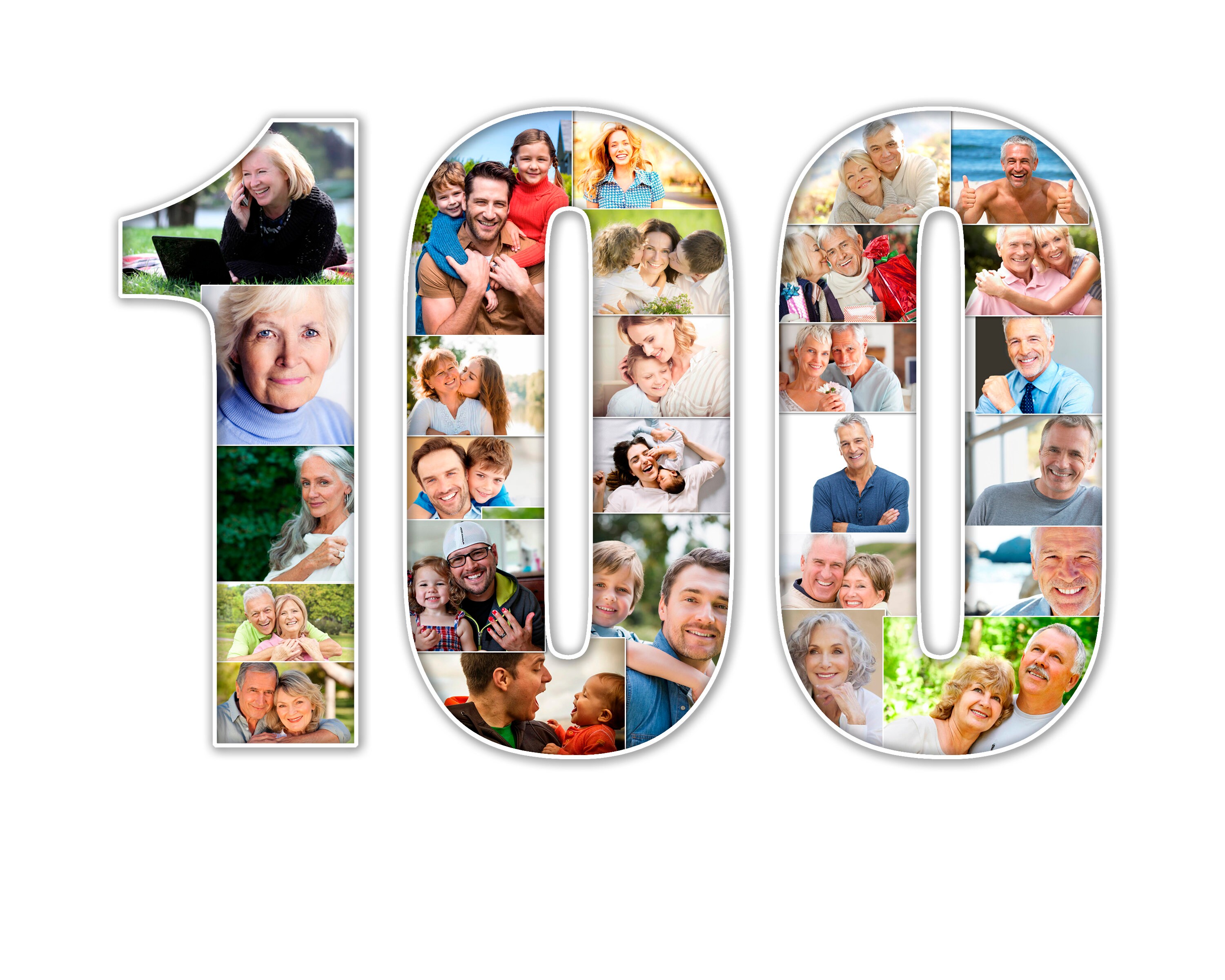 100th Birthday Photo Collage 100 Year Birthday Photo Collage - Etsy