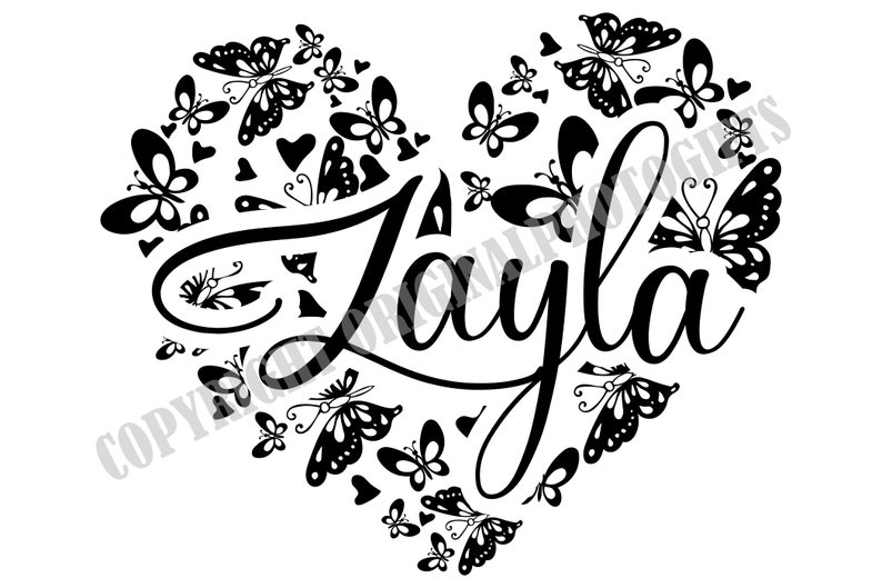 Heart Svg Layla Svg Layla Heart Svg Butterfly Heart Svg - Etsy New Zealand