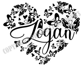 Baby Boy Name Logan Svg - Etsy