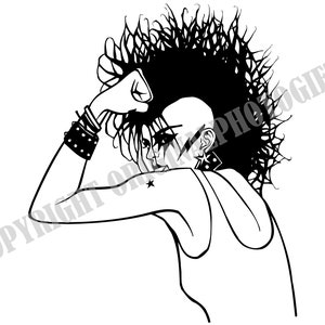 Mohawk Svg Mohawk Girl Svg Punk Rock Svg Female Punk Rock - Etsy