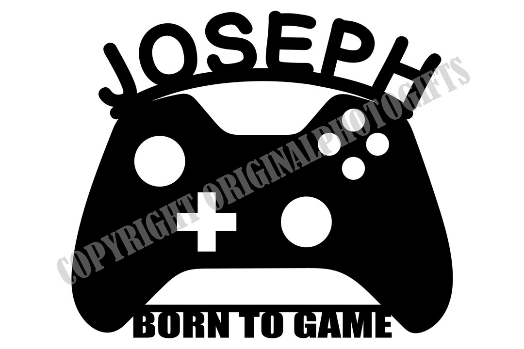 Joseph Svg Born to Game Svg Name Sign Svg Kids Name Sign - Etsy