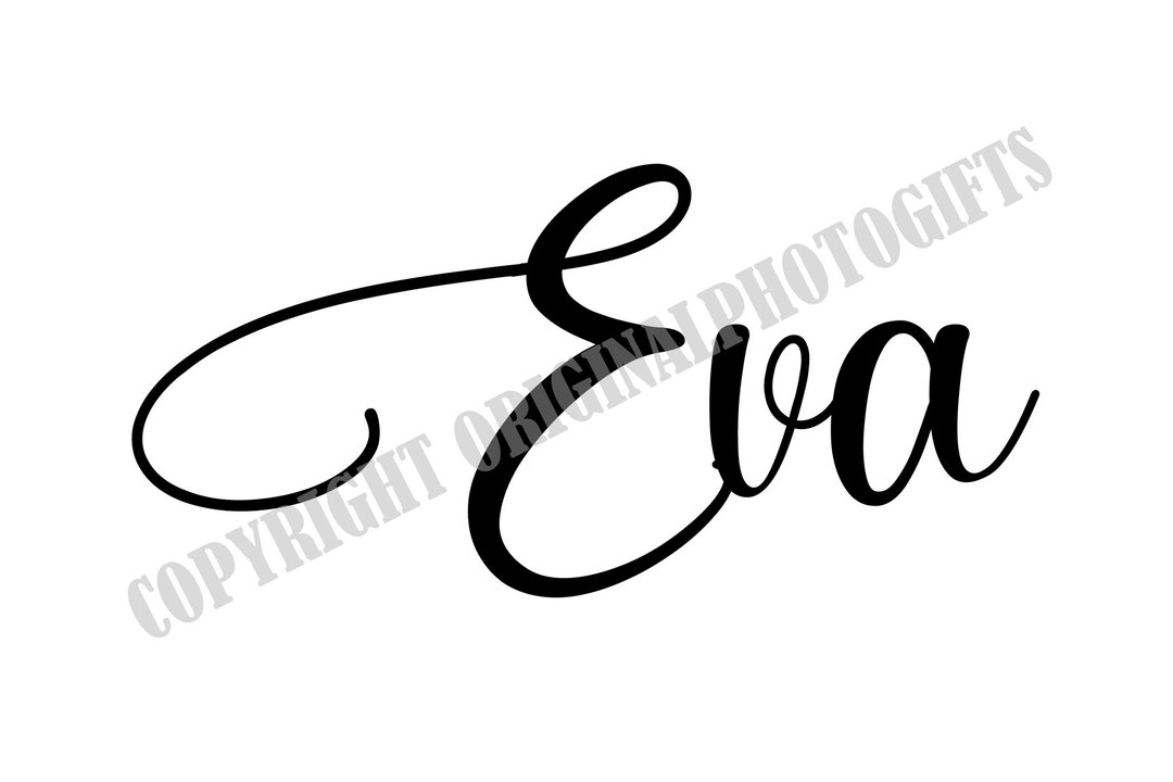 Eva Svg Names Svg Beautiful Baby Names Svg Baby Infant Name - Etsy UK