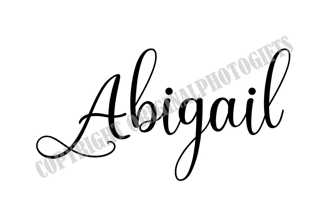 Abigail Svg Names Svg Beautiful Baby Names Svg Baby Infant - Etsy Canada