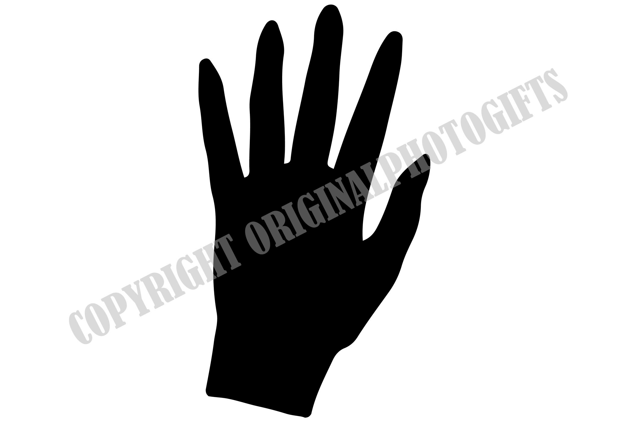 Vector svg png Monogram Hand Silhouette Hand Svg Hand #5 Vector Cut ...