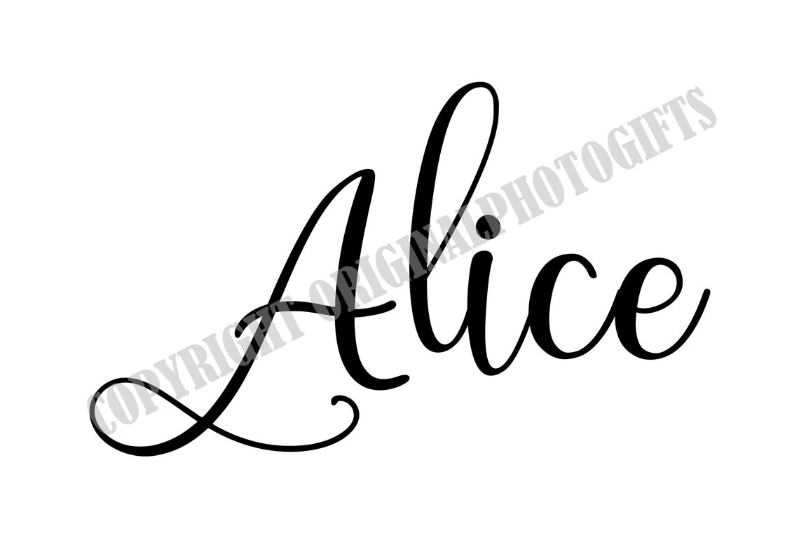 Alice Svg Names Svg Beautiful Baby Names Svg Baby Infant - Etsy