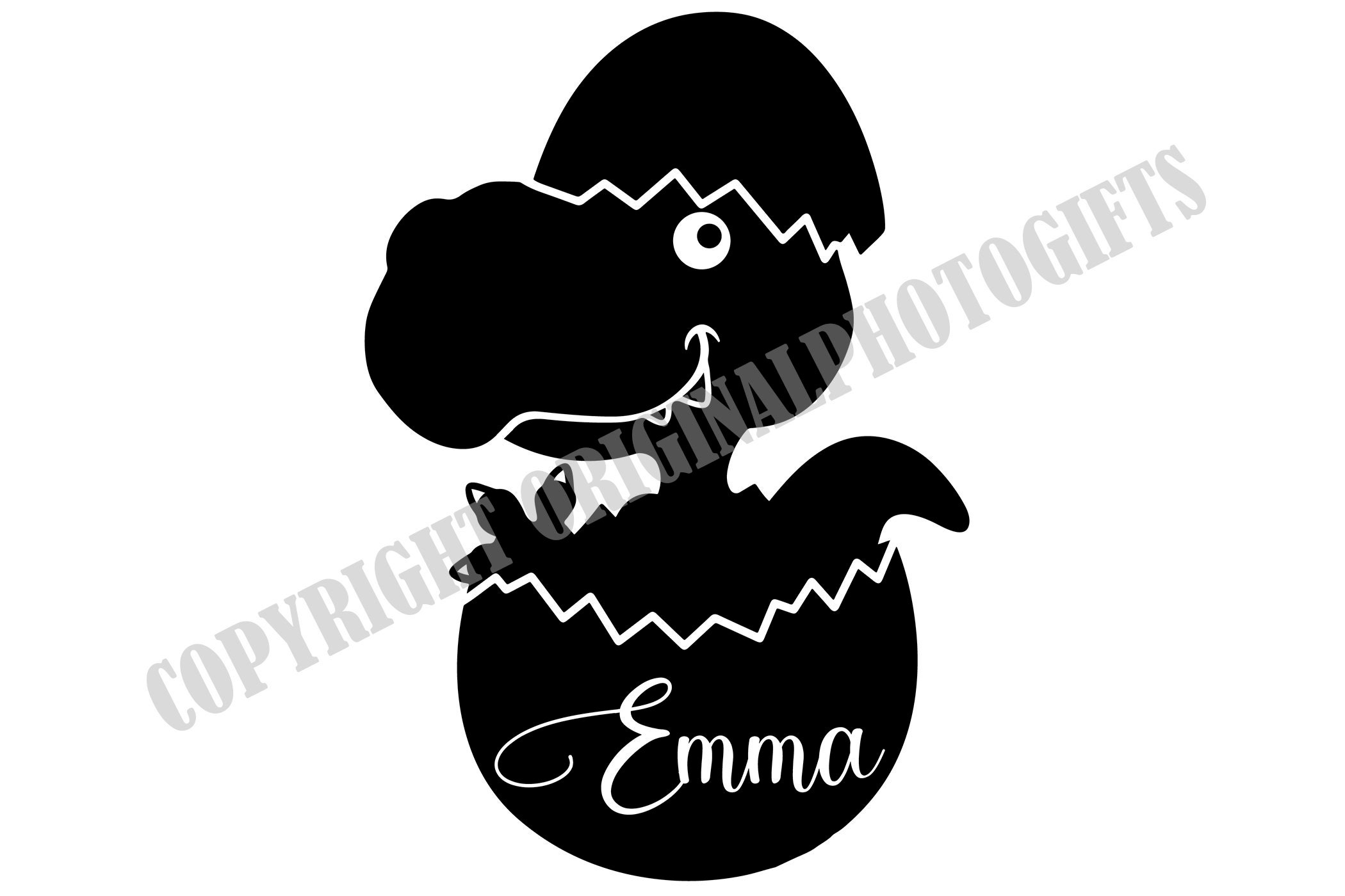 Emma dinosaur svg Names svg Birthday Party svg Dinosaur | Etsy