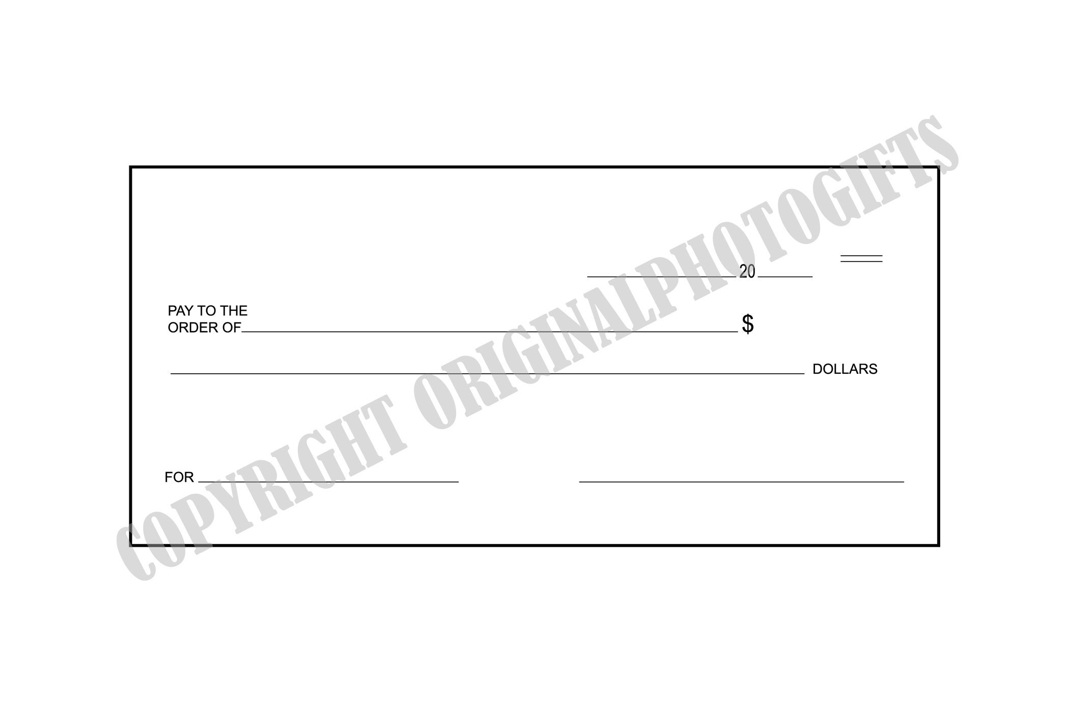 Blank Check Clipart