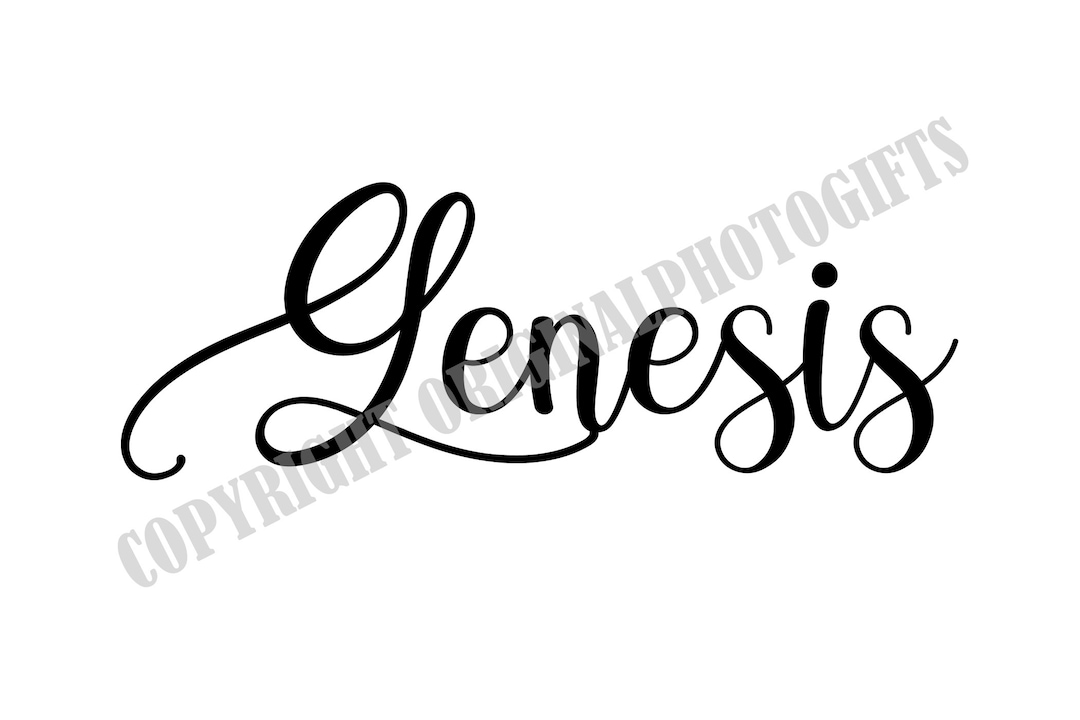 Génesis svg Nombres svg Hermosos nombres de bebés svg bebé - Etsy España