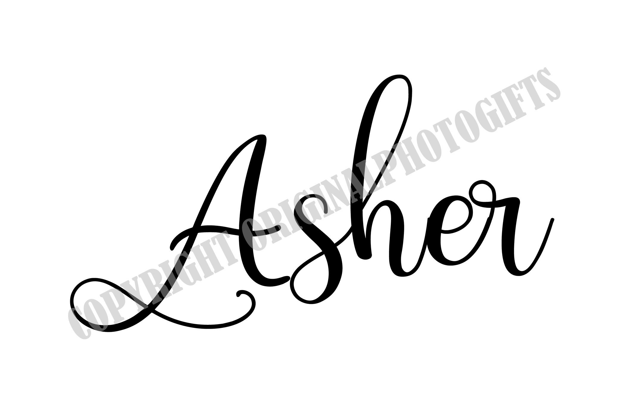 Asher svg Names svg Beautiful Baby Names svg Baby infant | Etsy