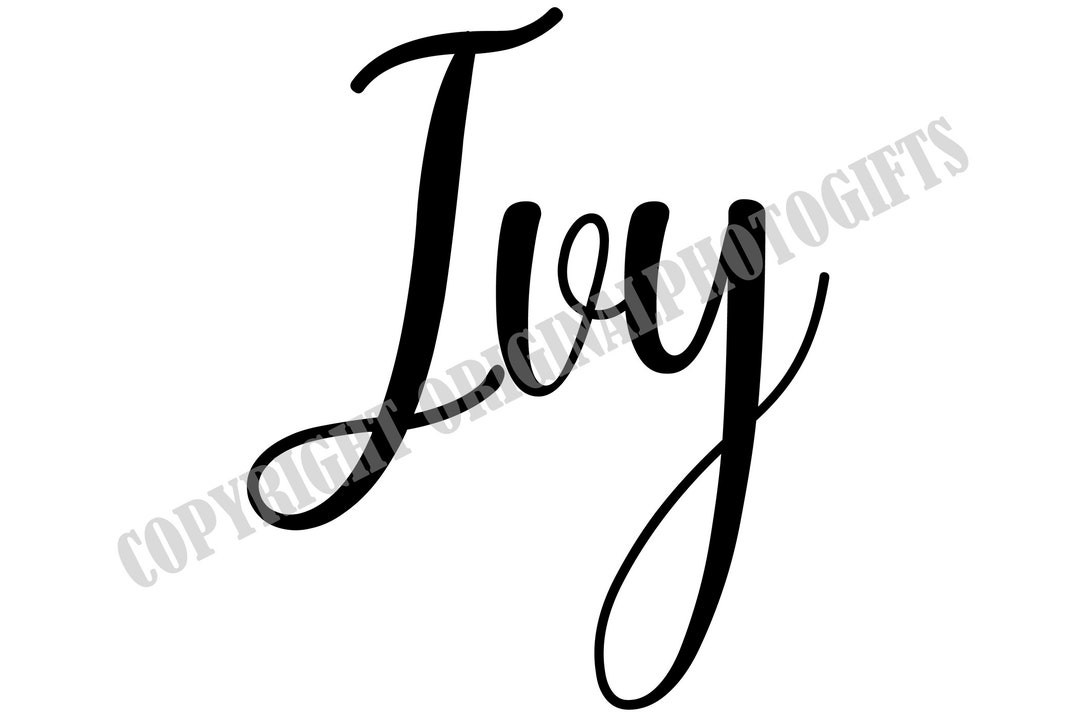 Ivy svg Nombres svg Beautiful Baby Names svg Baby infant - Etsy México