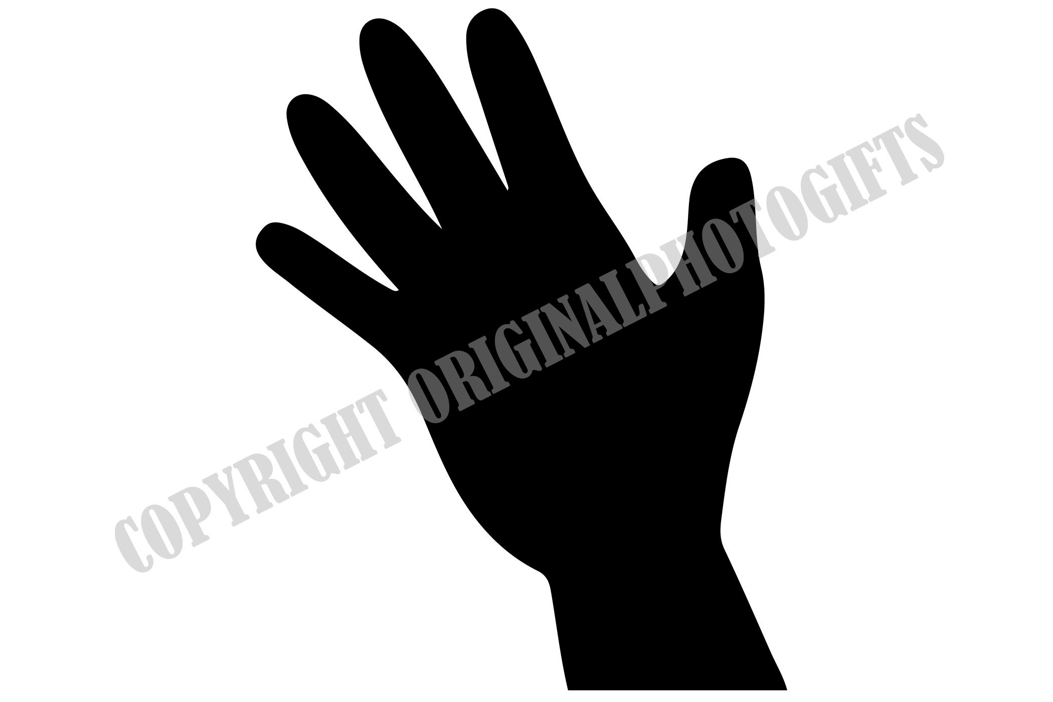 Vector svg png Monogram Hand Silhouette Hand Svg Hand #5 Vector Cut ...