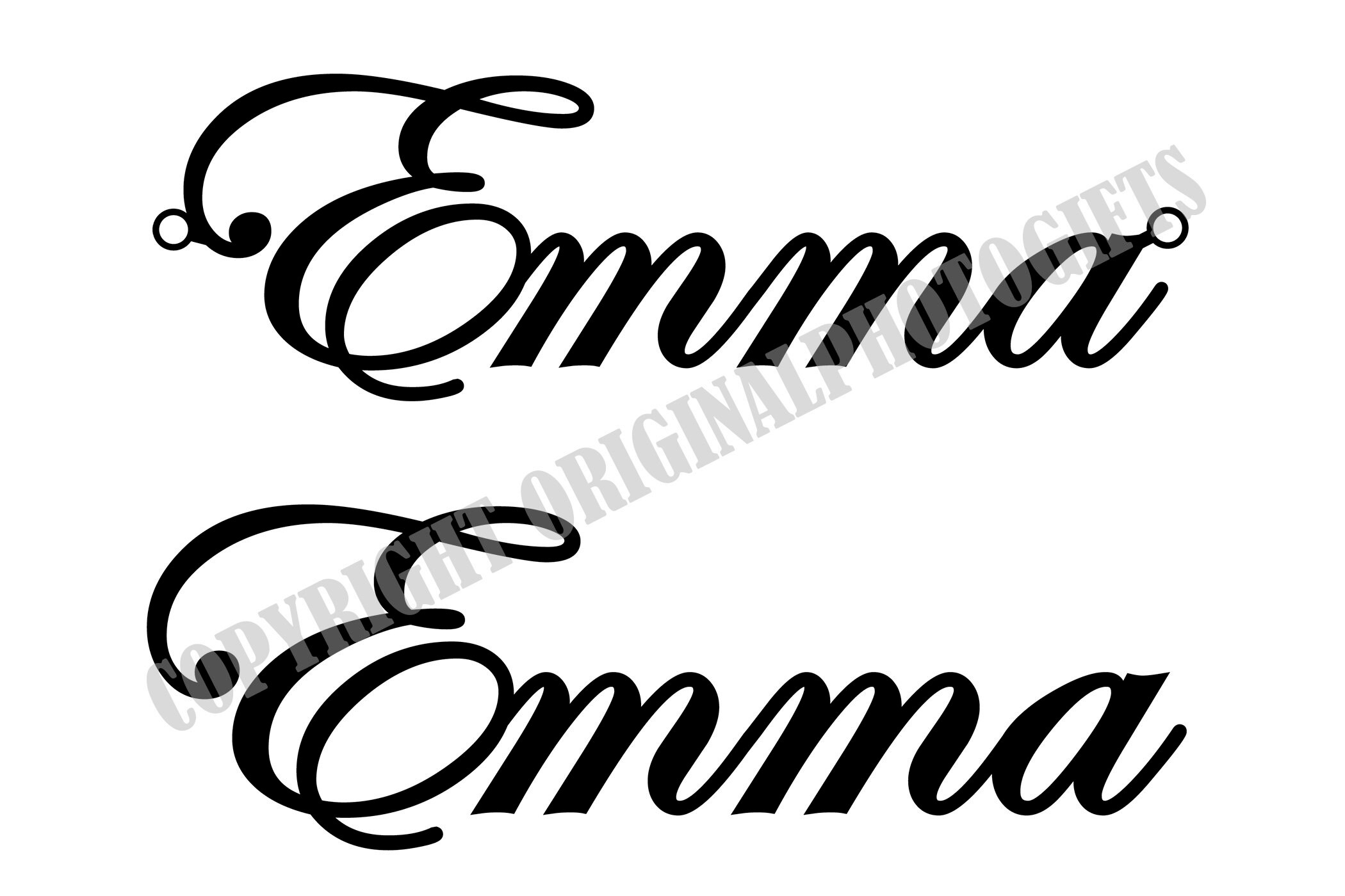 Emma Svg Emma Vector Emma Silhouette Svg Emma Design - Etsy Hong Kong