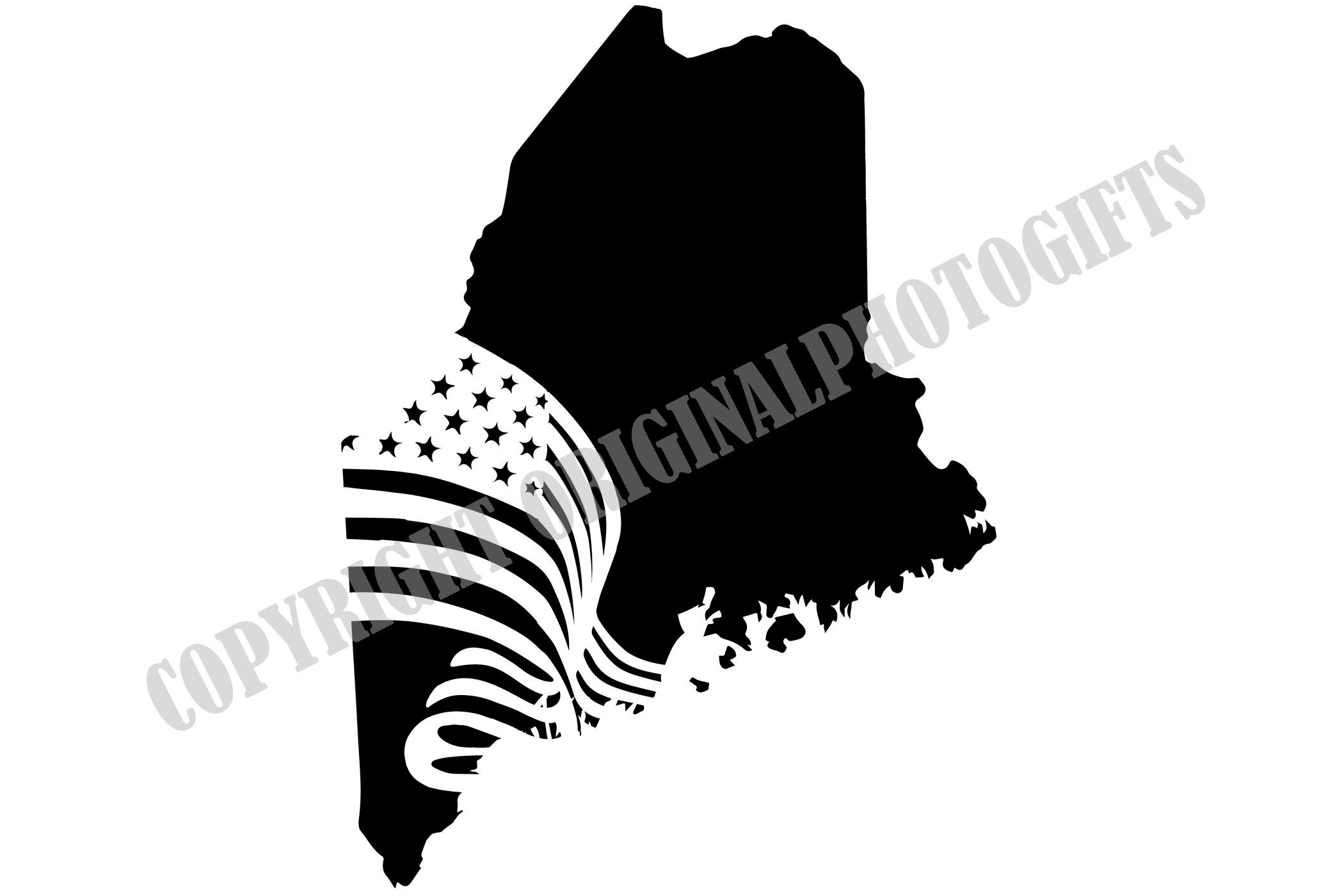 Maine Svg State Svg Maine Svg File Maine Flag Svg Etsy