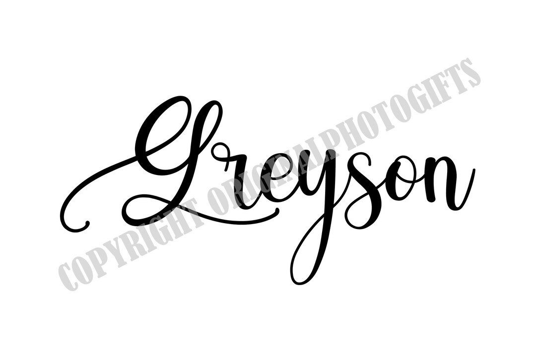 Greyson Svg Names Svg Beautiful Baby Names Svg Baby Infant - Etsy Finland