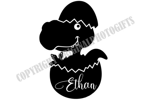 Ethan dinosaur svg New Baby dinosaur Cute Baby Dinosaur svg Childrens ...