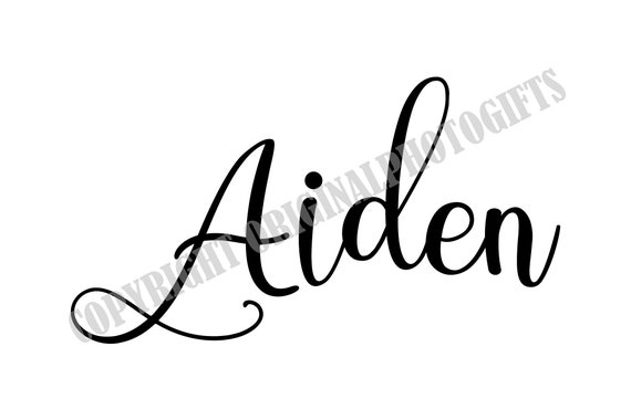 Aiden Svg Names Svg Beautiful Baby Names Svg Baby Infant | Etsy