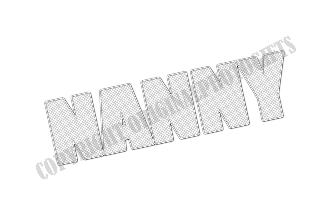 Template for Photoshop Words NANNY Nanny Word Design Collage - Etsy