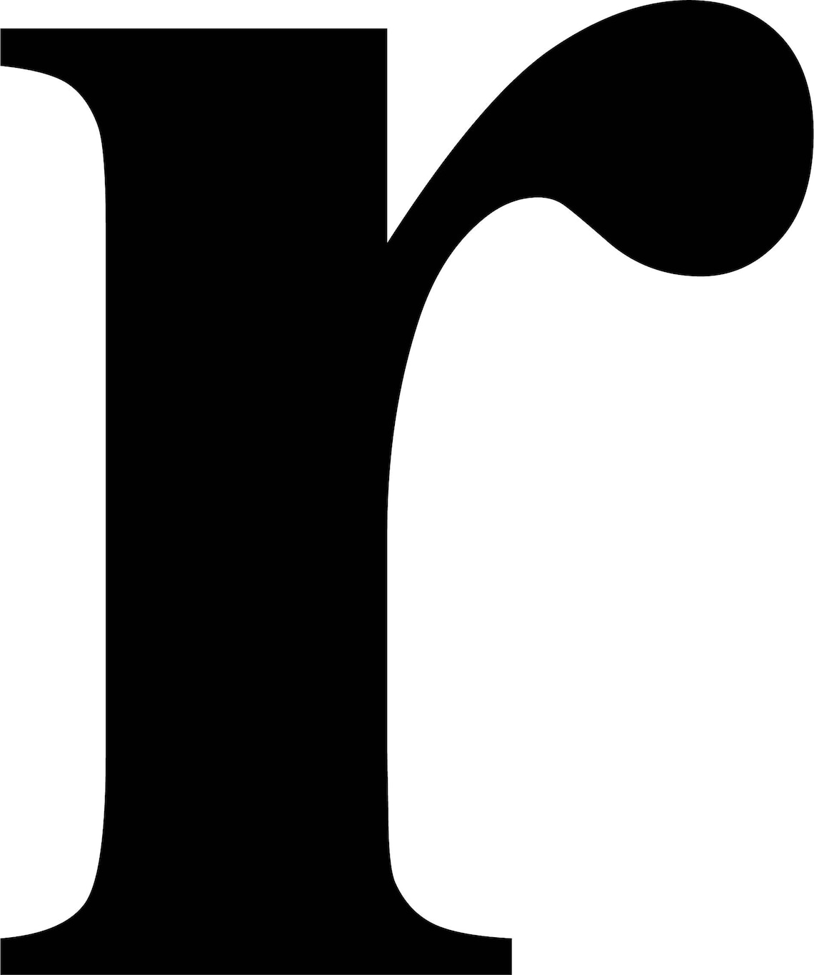 Letra R svg letra minúscula R vector letra minúscula R | Etsy