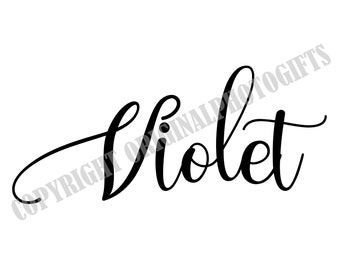 Violet Baby Sign - Etsy