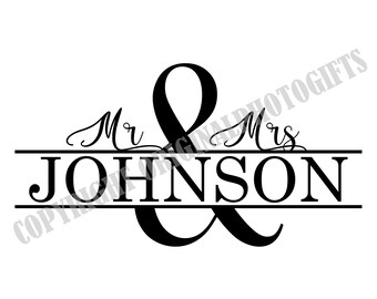 Mr and Mrs Johnson - Etsy
