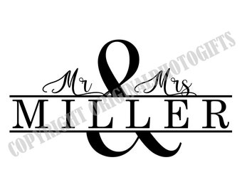 Mr and Mrs Miller Cake Toppers - Etsy