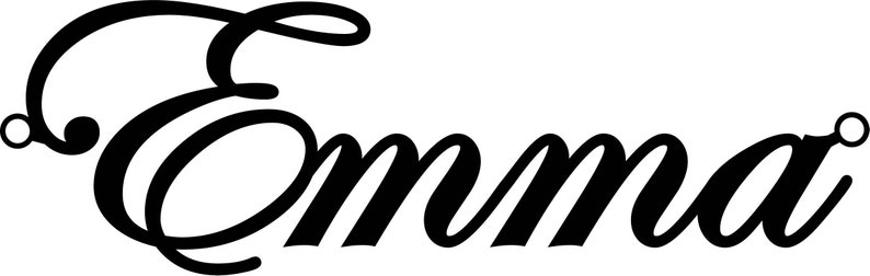 Emma svg Emma vector Emma Silhouet svg Emma design Cricut - Etsy België