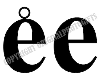 Letter E Silhouette - Etsy Ireland