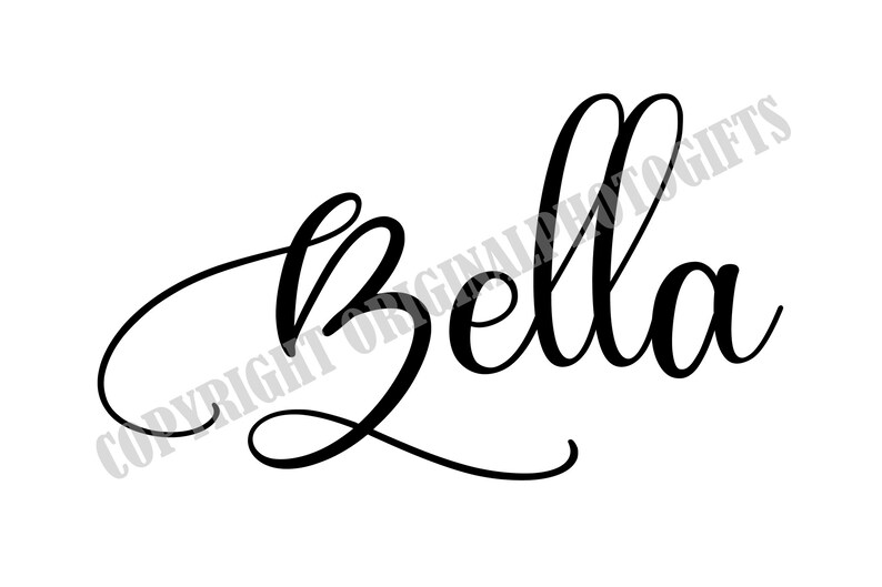 Bella svg Nombres svg Hermosos nombres de bebés svg Bebé - Etsy México