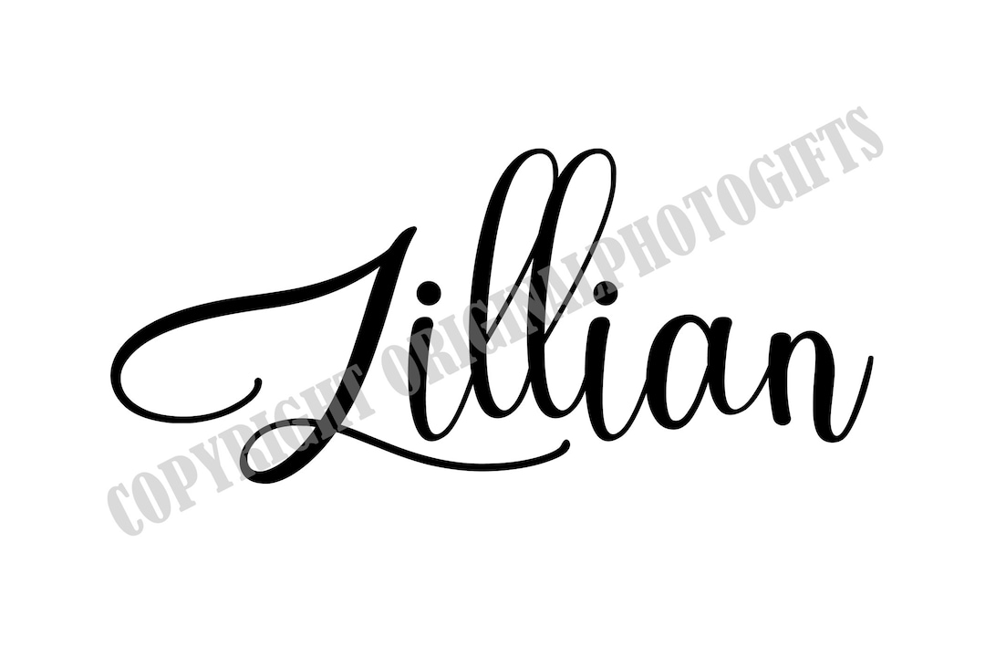 Lillian Svg Names Svg Beautiful Baby Names Svg Baby Infant - Etsy Ireland