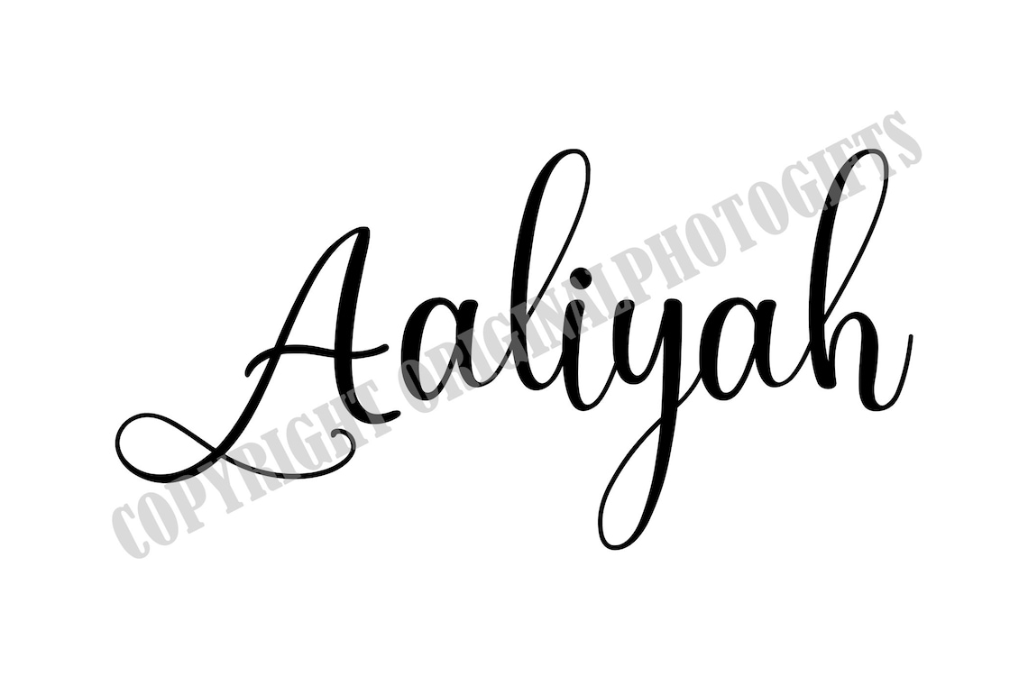Aaliyah Svg Names Svg Beautiful Baby Names Svg Baby Infant - Etsy Canada