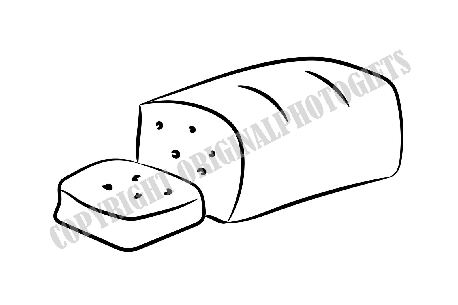 Bread Outline 8 Bread Outline Svg Bread Outline Clipart - Etsy