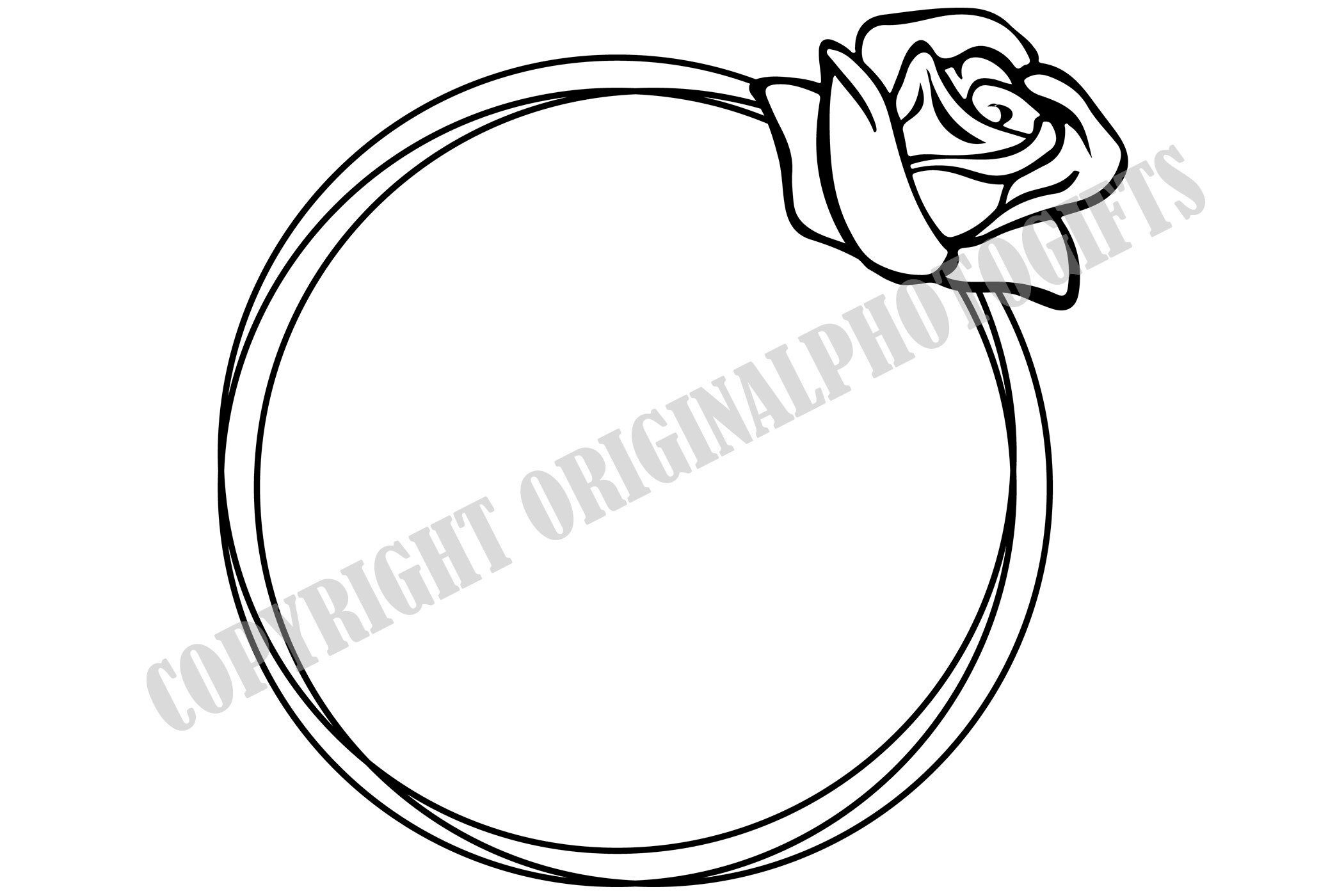 Rose Frame Svg Rose Circle Svg Floral Frame Svg Flower - Etsy UK