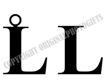 Letter L Silhouette - Etsy