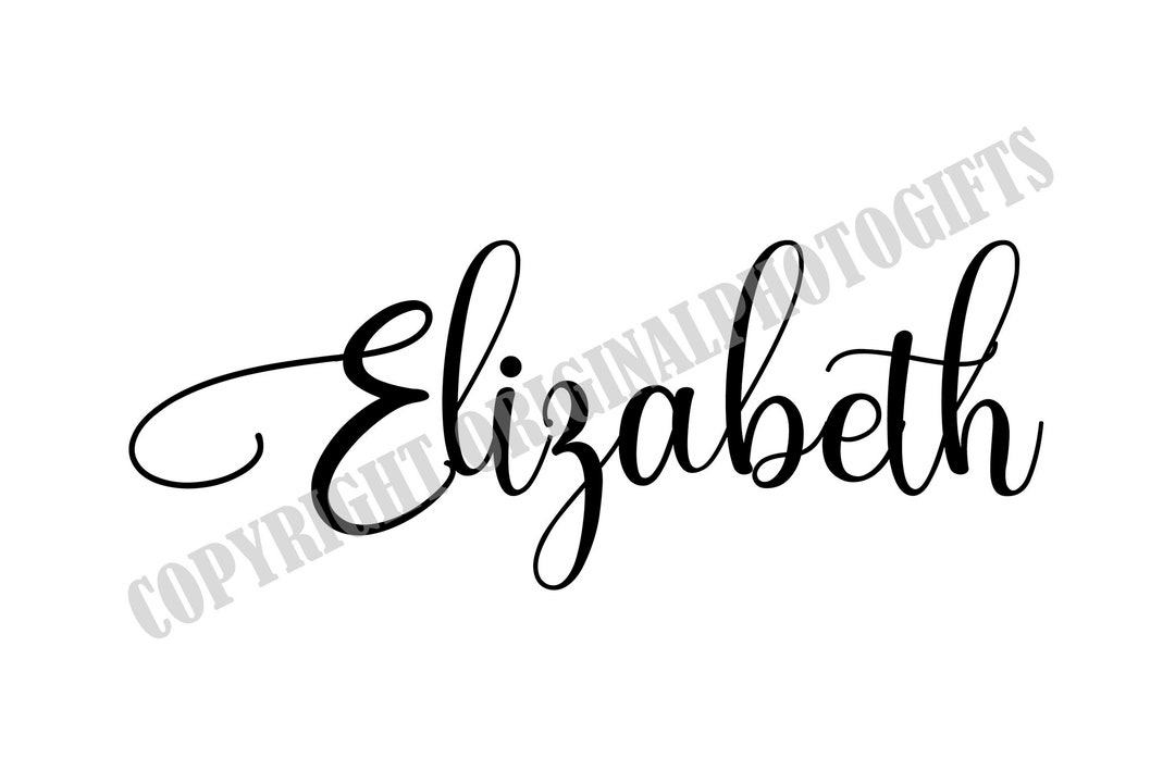 Elizabeth Svg Names Svg Beautiful Baby Names Svg Baby Infant - Etsy