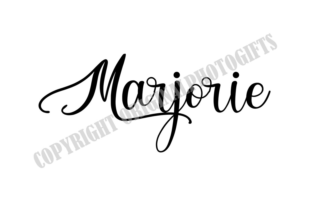 Marjorie Svg Names Svg Beautiful Baby Names Svg Baby Infant - Etsy ...