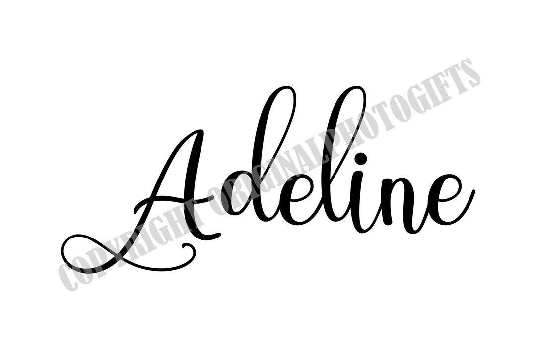 Adeline svg Nombres svg Hermosos nombres de bebés svg bebé - Etsy México