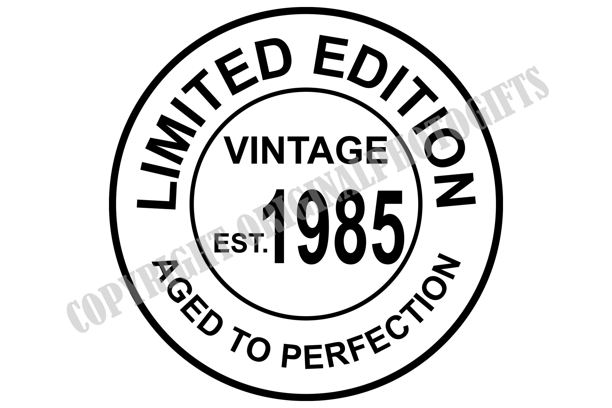 1985 Birthday svg Vintage 1985 svg Limited Edition Aged to | Etsy