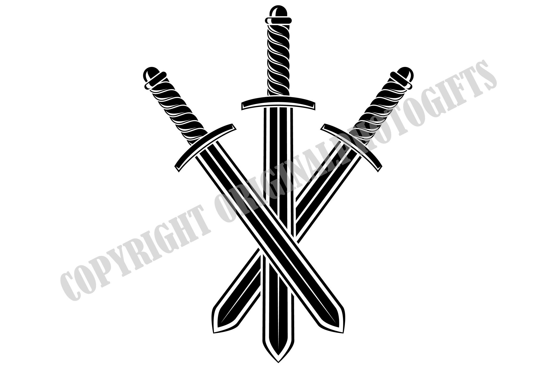 Three Crossed Swords