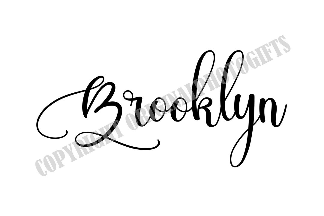 Brooklyn Svg Names Svg Beautiful Baby Names Svg Baby Infant - Etsy UK