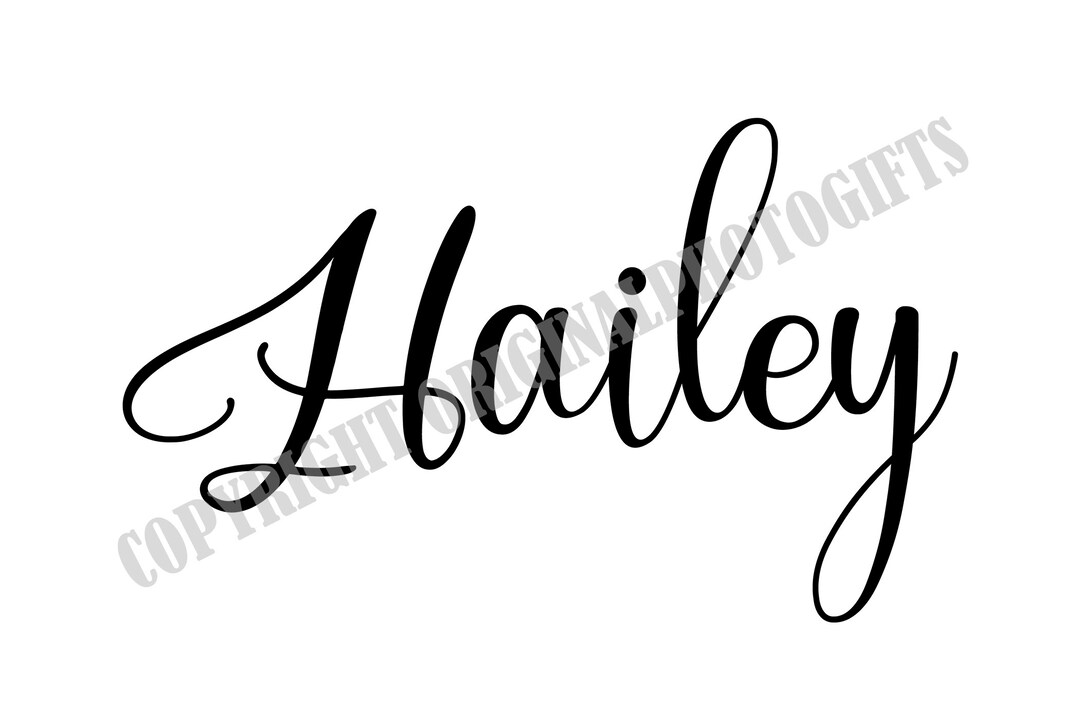 Hailey svg Nombres svg Hermosos nombres de bebés svg bebé - Etsy México