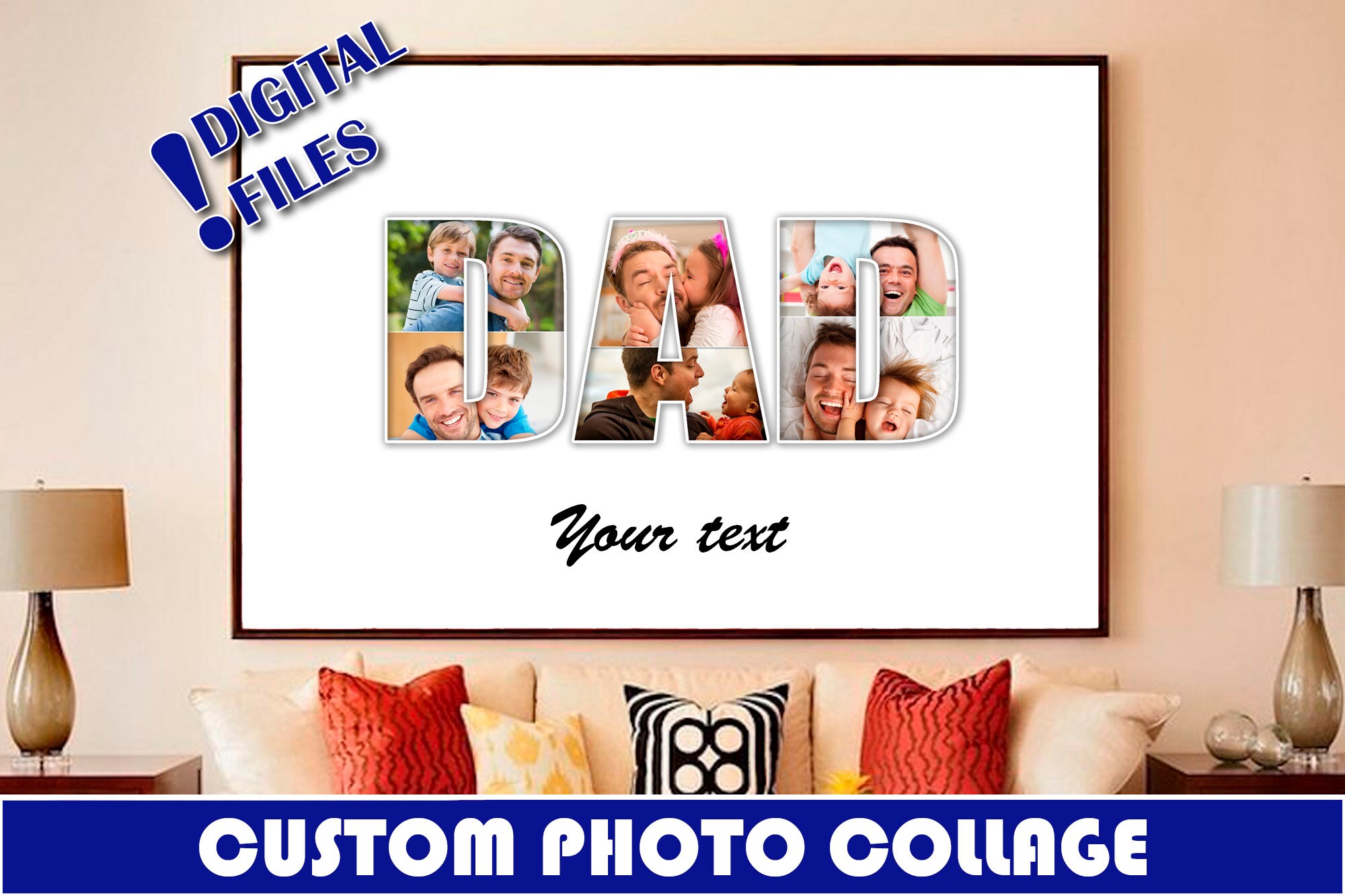 Papá Photo Collage Photo Collage Papá Collage personalizado - Etsy España