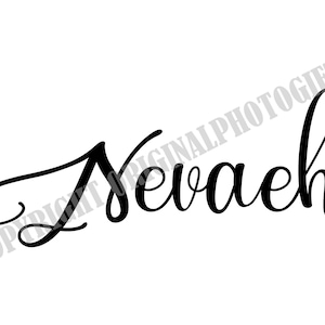 Nevaeh svg Names svg Beautiful Baby Names svg Baby infant | Etsy