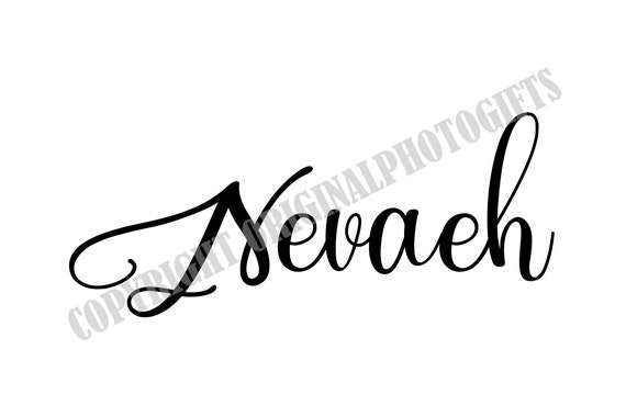 Names svg Nevaeh svg Beautiful Baby Names svg Baby infant name svg ...