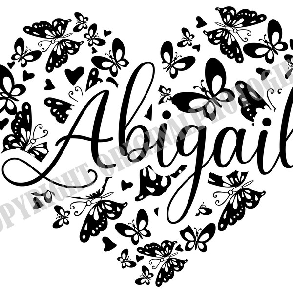 Abigail Name Shirt Etsy