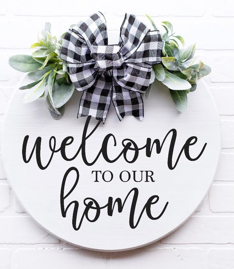 Wood Door Sign, Door Sign, Door Hanger, Home Sign, Home Decor, Wood ...