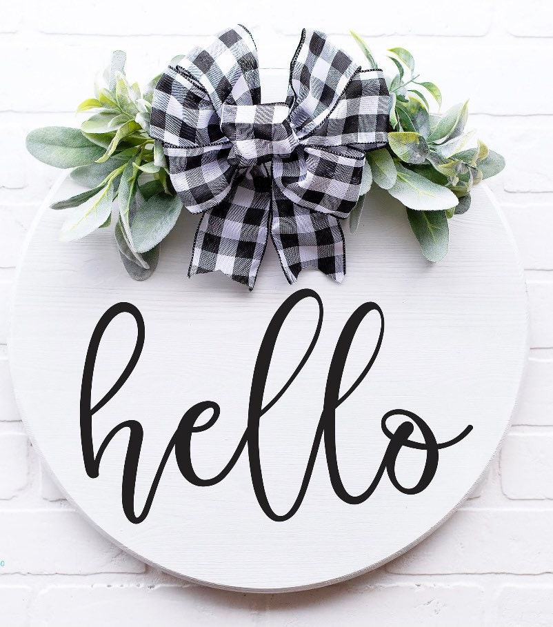 Wood Door Sign, Door Sign, Door Hanger, Home Sign, Home Decor, Wood ...