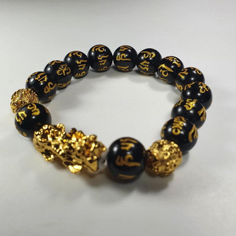 Pixiu Charm Bracelet Good Luck Wealth Protection Feng Shui | Etsy