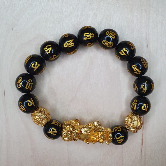 Pixiu Charm Bracelet Good Luck Wealth Protection Feng Shui | Etsy