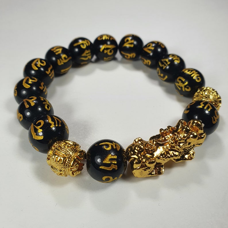 Pixiu Charm Bracelet Good Luck Wealth Protection Feng Shui | Etsy